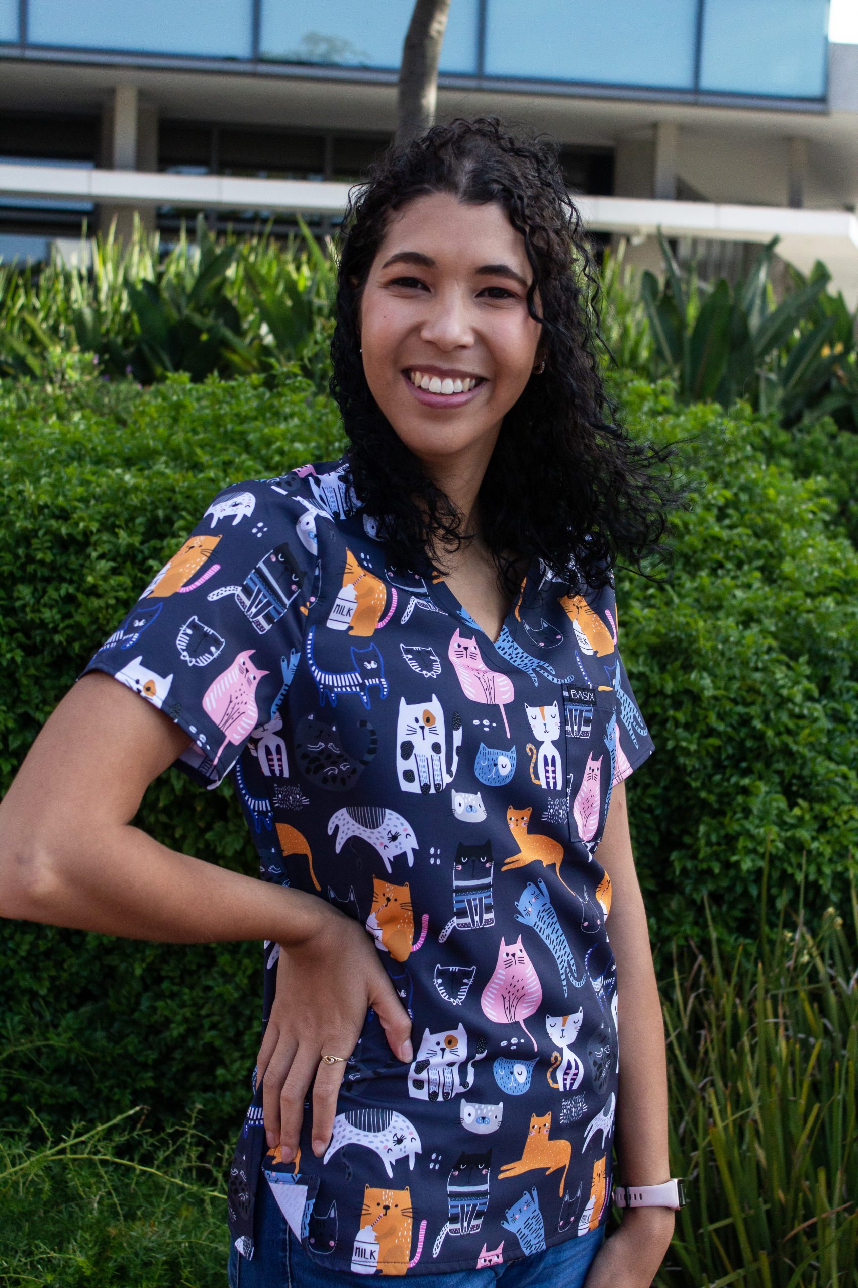 Clinical Cats Slim Fit Top - Basix Clothing